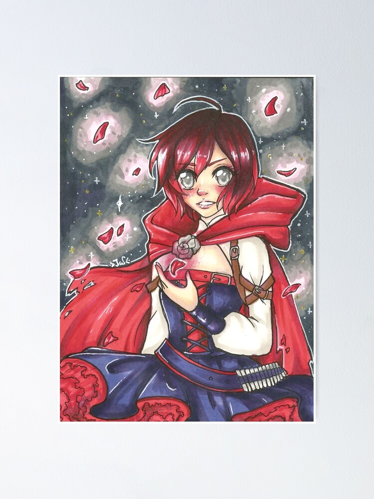 "Ruby Rose - RWBY" Poster by JuliaWaa | Redbubble