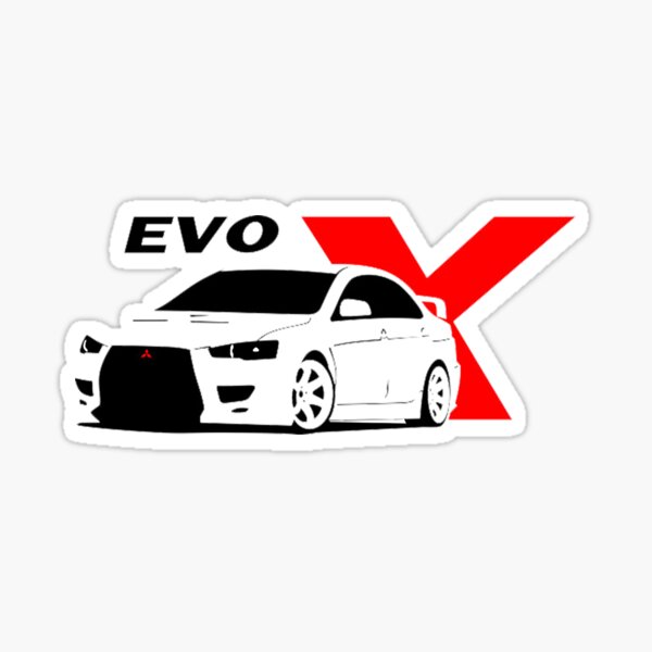 Evo X Stickers | Redbubble