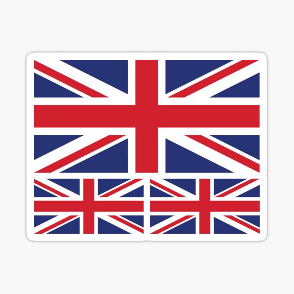 "United Kingdom Great Britain British Flag Sticker UK Union Flag x3 ...