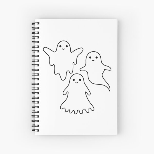 "cute ghosts drawing" Spiral Notebook by P-Bod | Redbubble