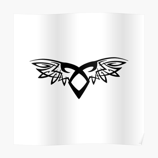 Póster «Runa de cazadores de sombras - runa de poder angelical con alas ...