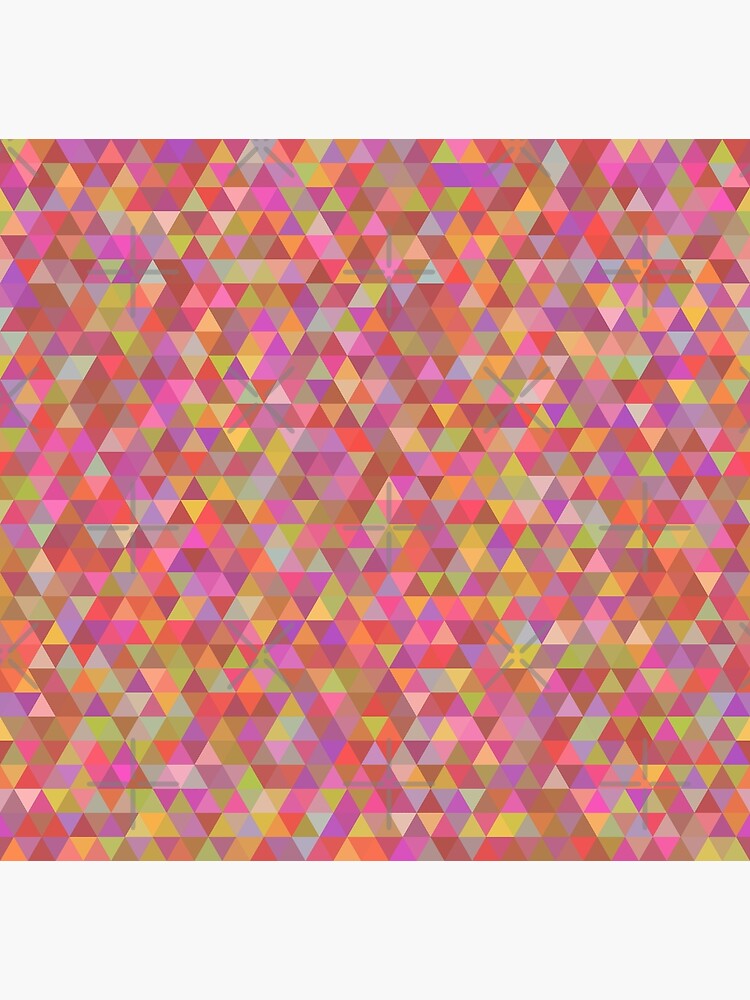 "Pantone Living Coral Triangle Tessellation Pattern " Poster by ...