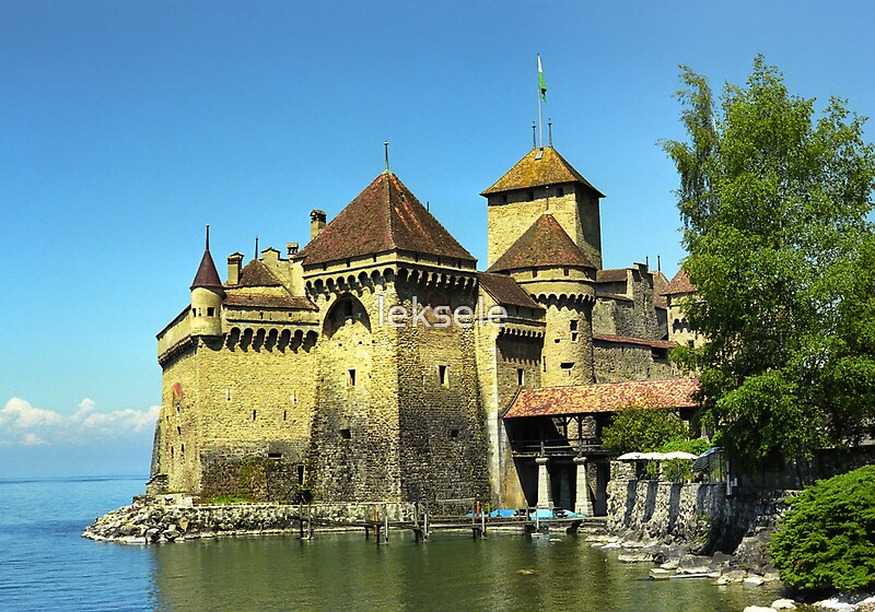 "Montreux, Chatelard Castle, Switzerland" by leksele | Redbubble