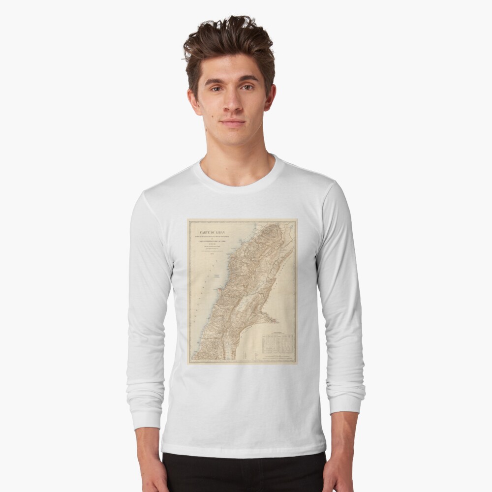 "Vintage Map of Lebanon (1862)" Poster for Sale by BravuraMedia | Redbubble