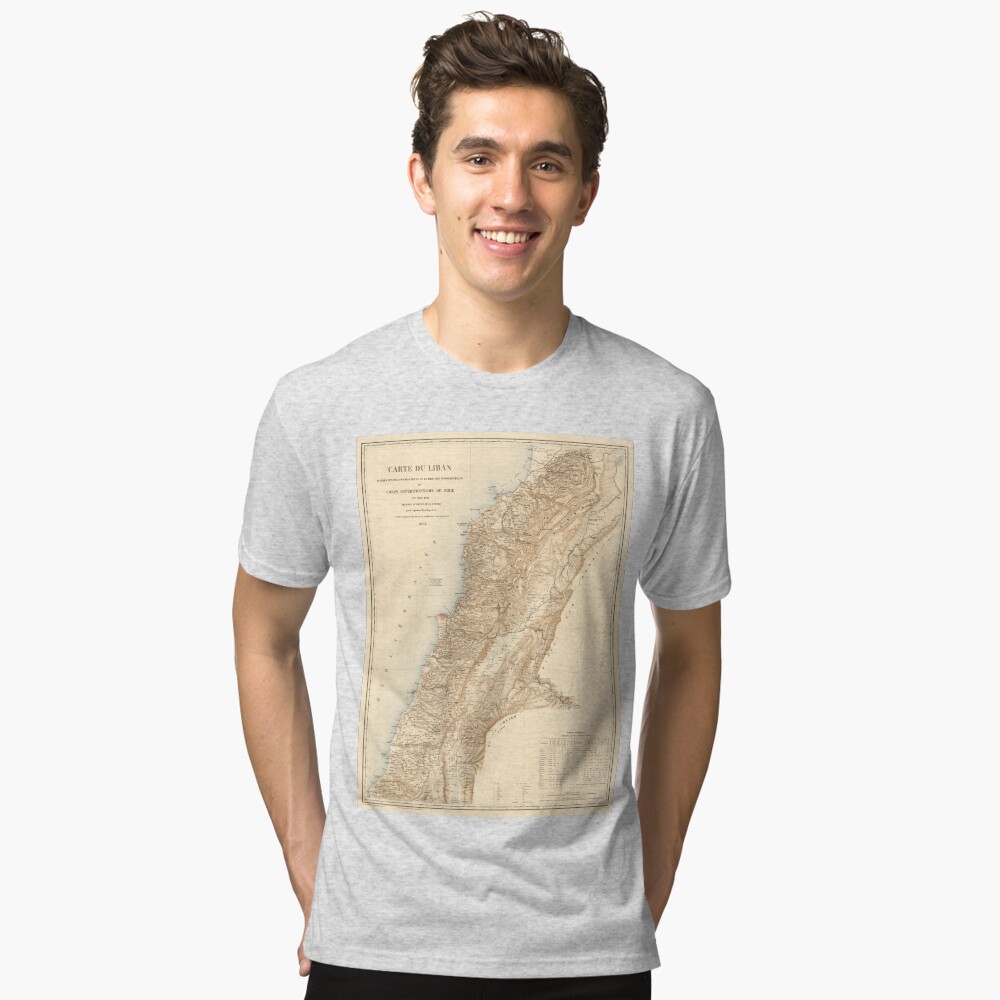 "Vintage Map of Lebanon (1862)" Poster for Sale by BravuraMedia | Redbubble