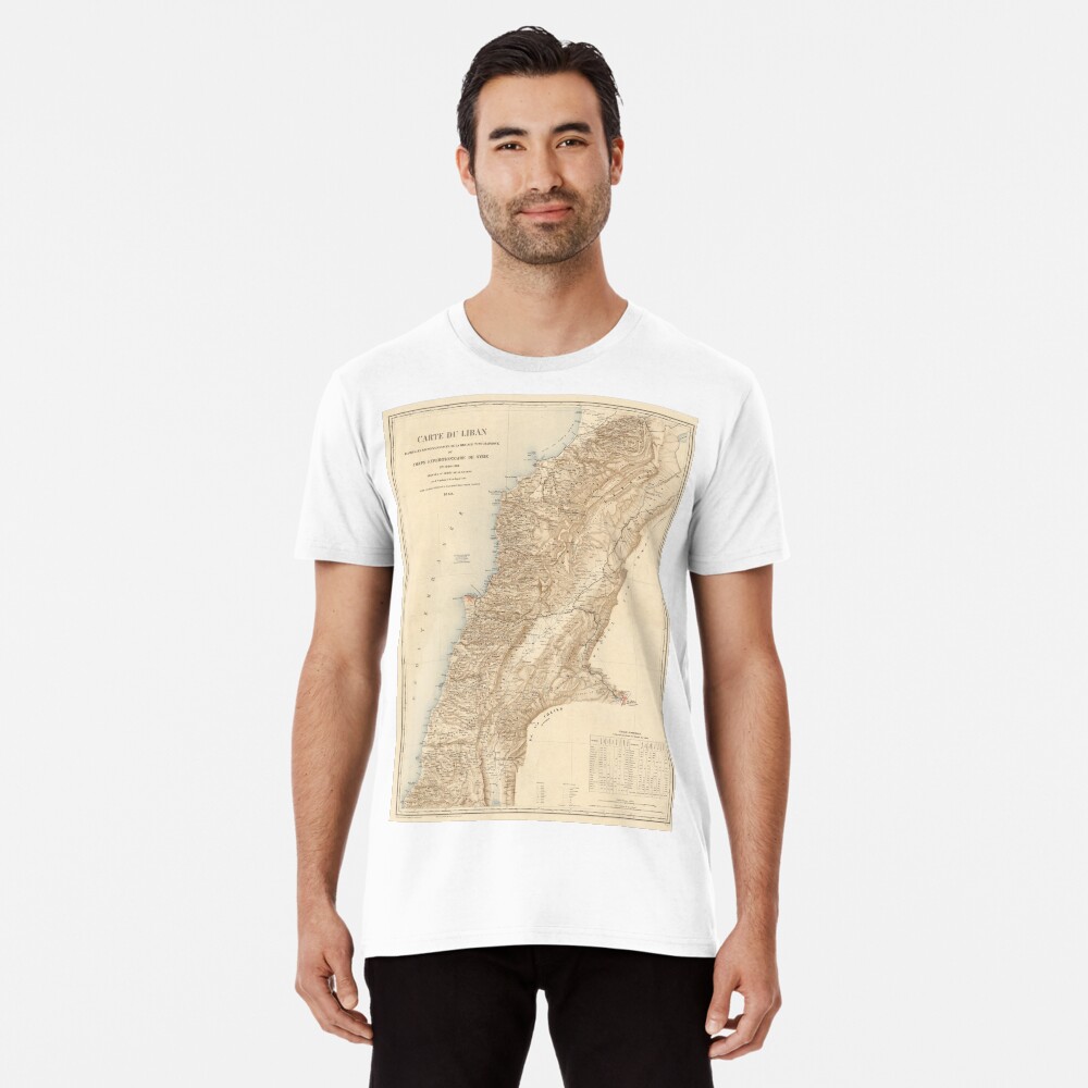 "Vintage Map of Lebanon (1862)" Poster for Sale by BravuraMedia | Redbubble