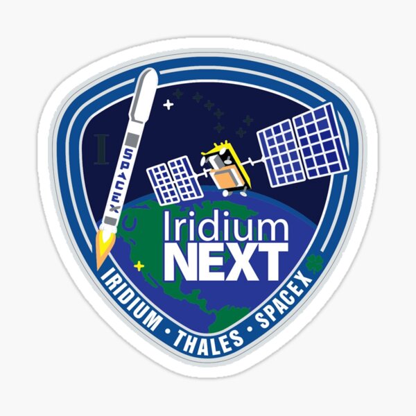"Iridium 1 Program Logo" Sticker for Sale by Spacestuffplus | Redbubble