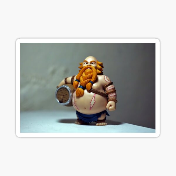 "Gragas " Sticker for Sale by Vincenzo8300 | Redbubble