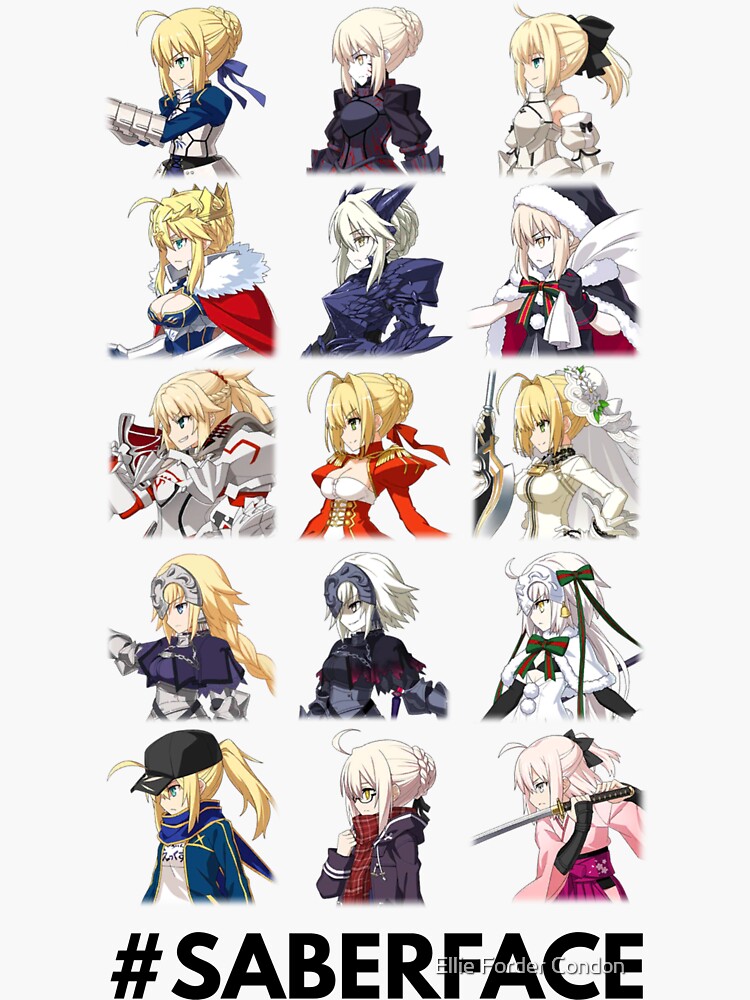 "Saberface" Sticker for Sale by ellieforder | Redbubble