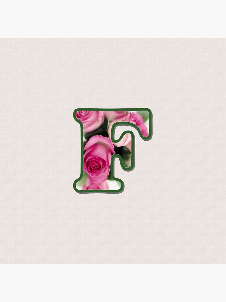 "Letter F Rose Monogram" Photographic Print for Sale by gretzky | Redbubble