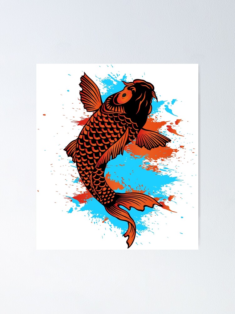 "Koi carp Japanese zodiac sign" Poster by emphatic | Redbubble