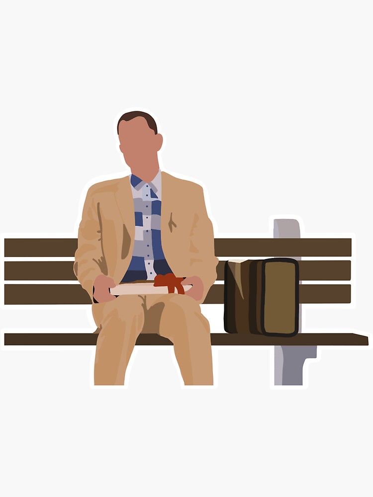 "Forrest Gump" Sticker for Sale by arimoutal | Redbubble