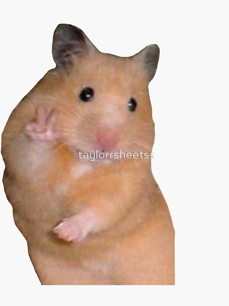 "peace out hamster" Sticker by taylorrsheetss | Redbubble