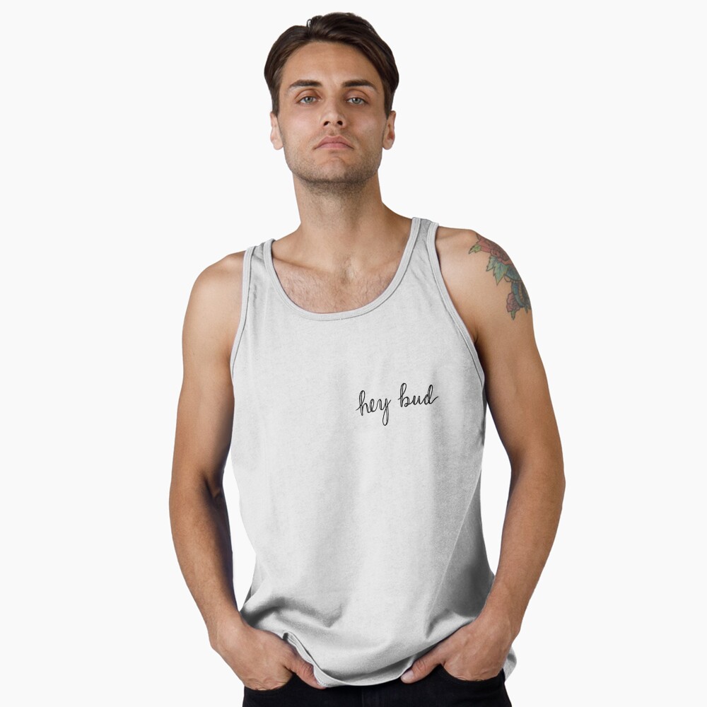 "Minimal Cursive Hey Bud" Sticker for Sale by breannehope | Redbubble