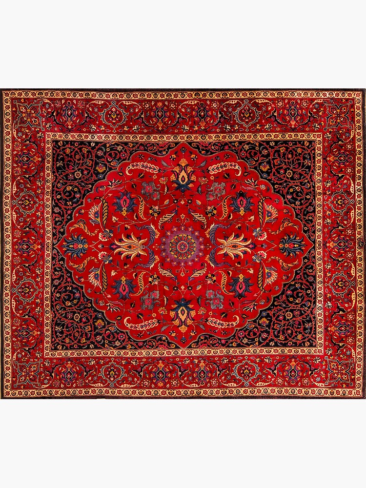 "Red Persian Rug" Throw Blanket for Sale by SusanEileenEvan | Redbubble