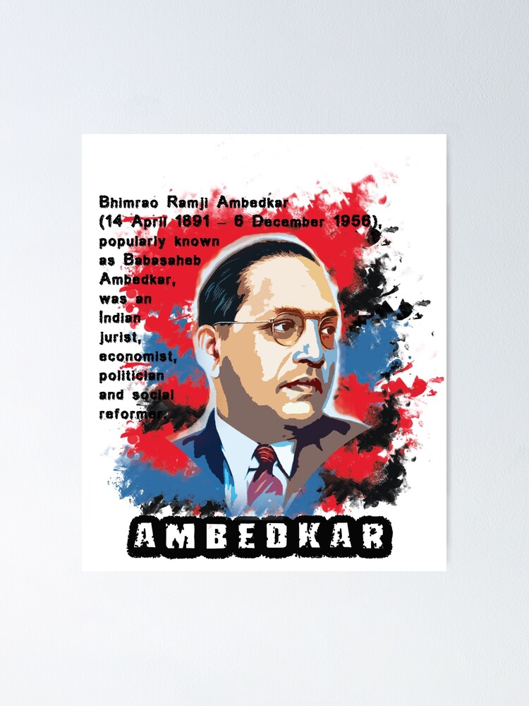 "Ambedkar" Poster for Sale by VeeGoMart365 | Redbubble