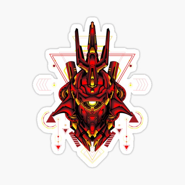 "sazabi F-12 turbo war" Sticker for Sale by Syndicate-std | Redbubble