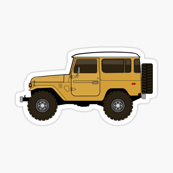Vintage FJ40 Sticker Decal For Toyota FJ40 FJ60 FJ80 Landcruiser Car ...