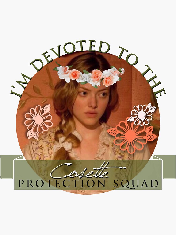 "Cosette Protection Squad" Sticker for Sale by gblat | Redbubble