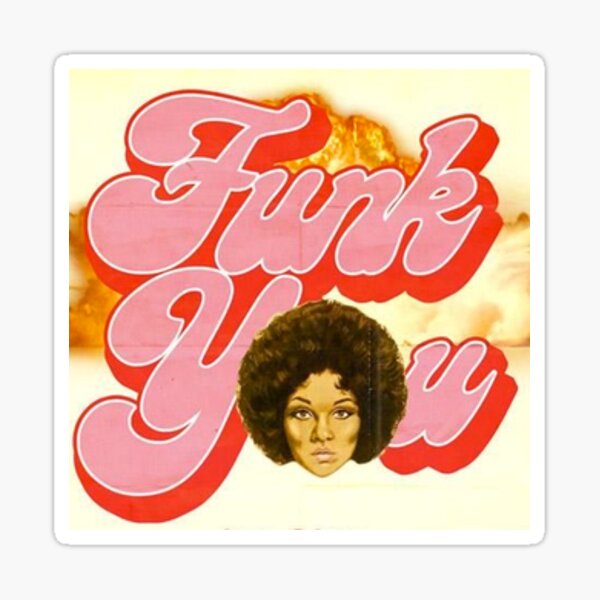 "funk you sticker!" Sticker for Sale by inspiredcloth | Redbubble