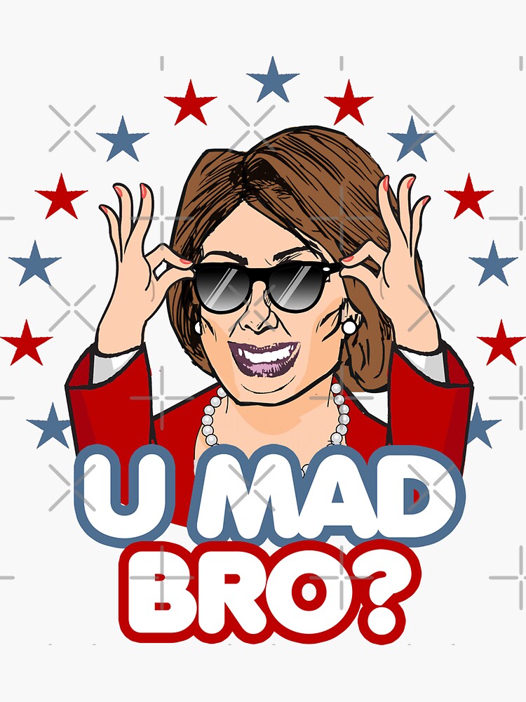"U Mad Bro?" Sticker by popdesigner | Redbubble
