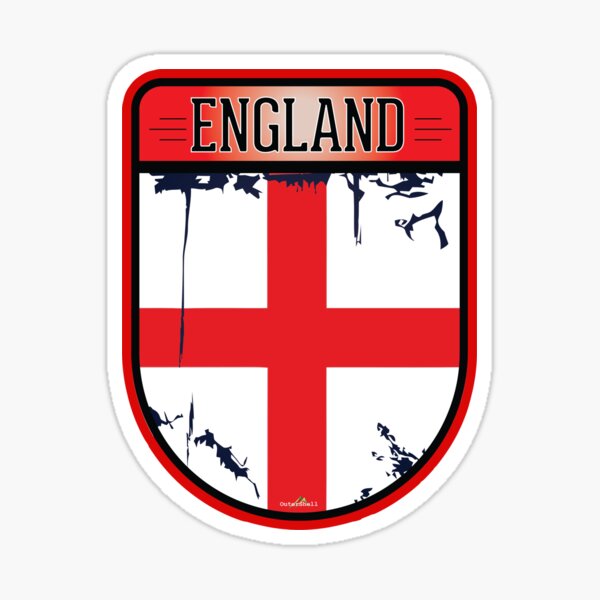 "ENGLAND English Flag Shield Sticker UK British Style 3" Sticker for ...