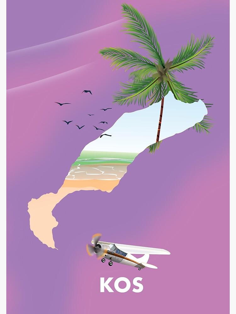 "Kos Greece travel poster" Art Print by vectorwebstore | Redbubble