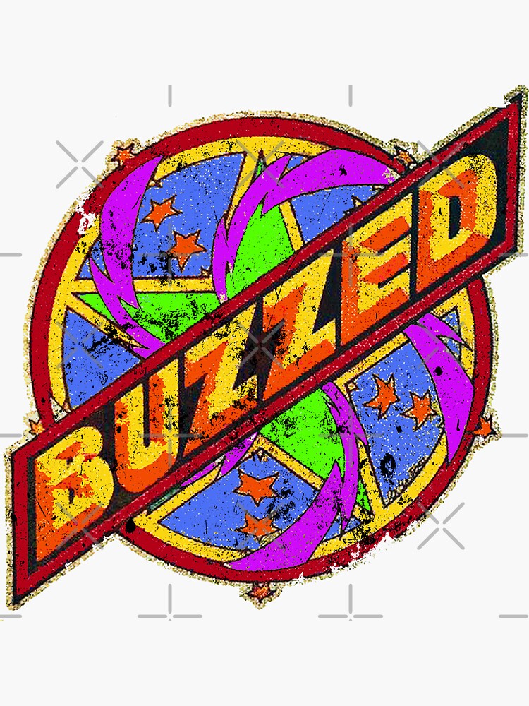 "buzzed sticker" Sticker by Retrorockit | Redbubble