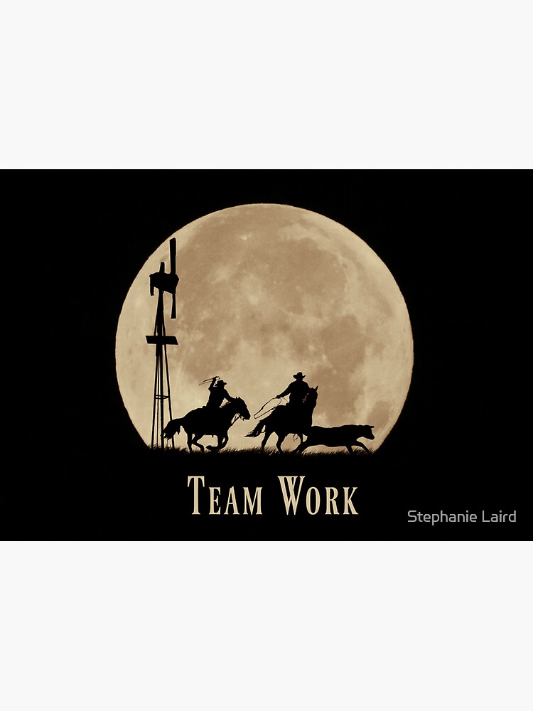 "Western Themed Cowboy Team Work" Sticker for Sale by LazyL | Redbubble