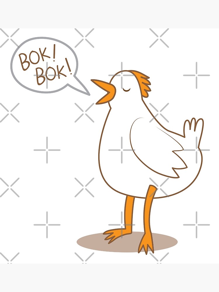 "Bok Bok chook chicken" Poster for Sale by jasmineberry | Redbubble