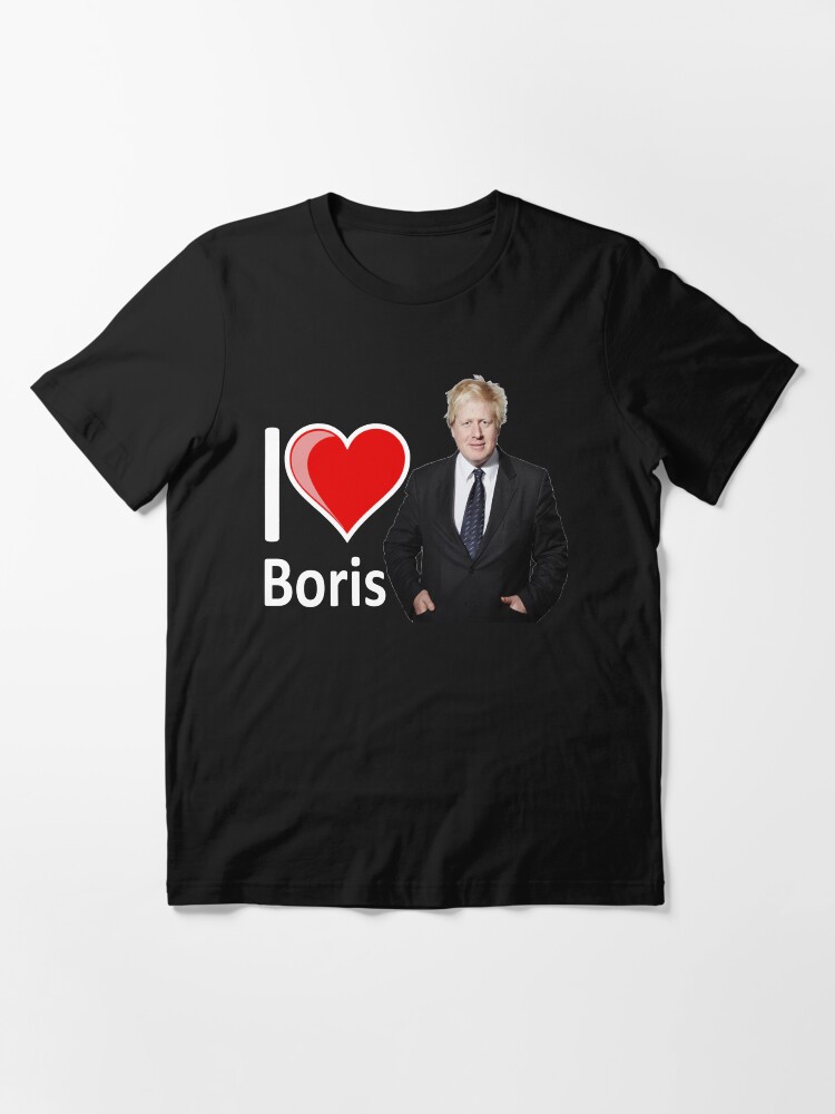 "I Love Boris Johnson" Essential T-Shirt for Sale by partybitz | Redbubble