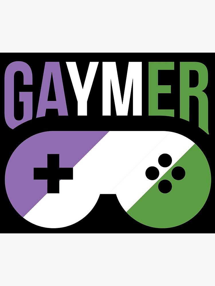 "Genderqueer Gaymer Logo" Art Print for Sale by Calmurion | Redbubble
