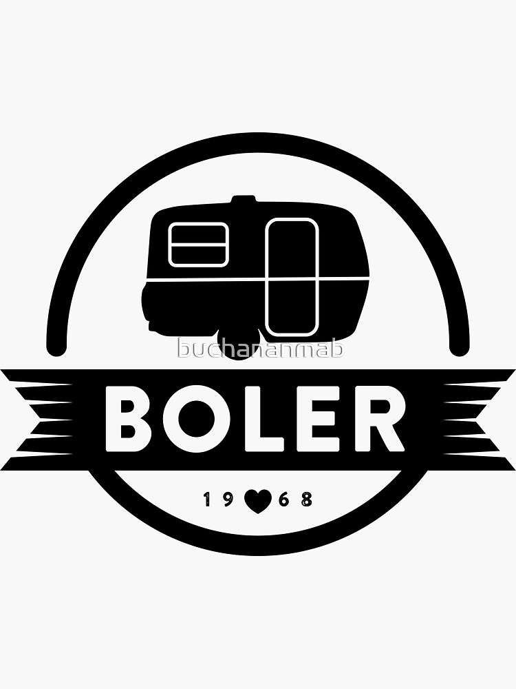 "Boler Vintage Camper Caravan graphic" Sticker for Sale by buchananmab ...