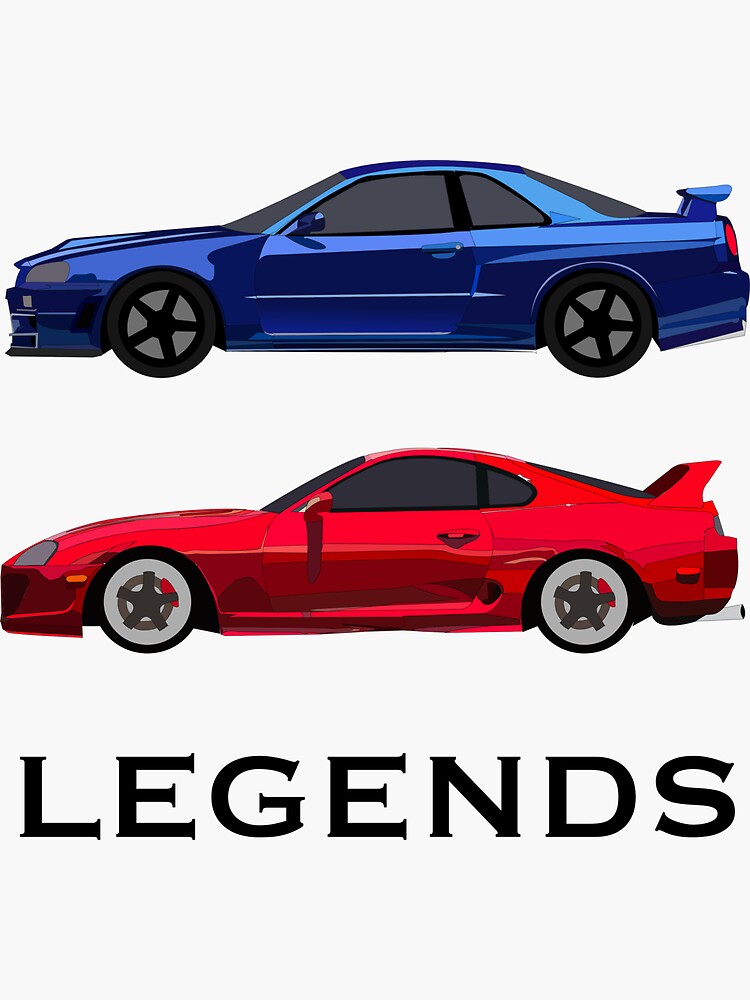 "JDM Legends" Sticker by brennantpearson | Redbubble