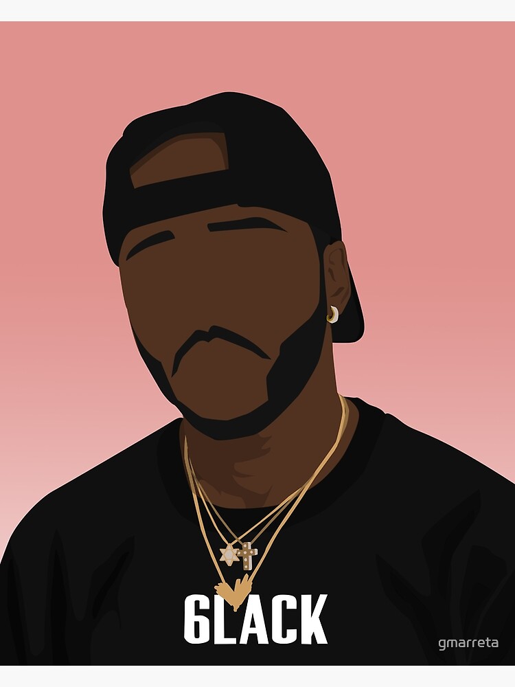 "6LACK" Art Print for Sale by gmarreta | Redbubble