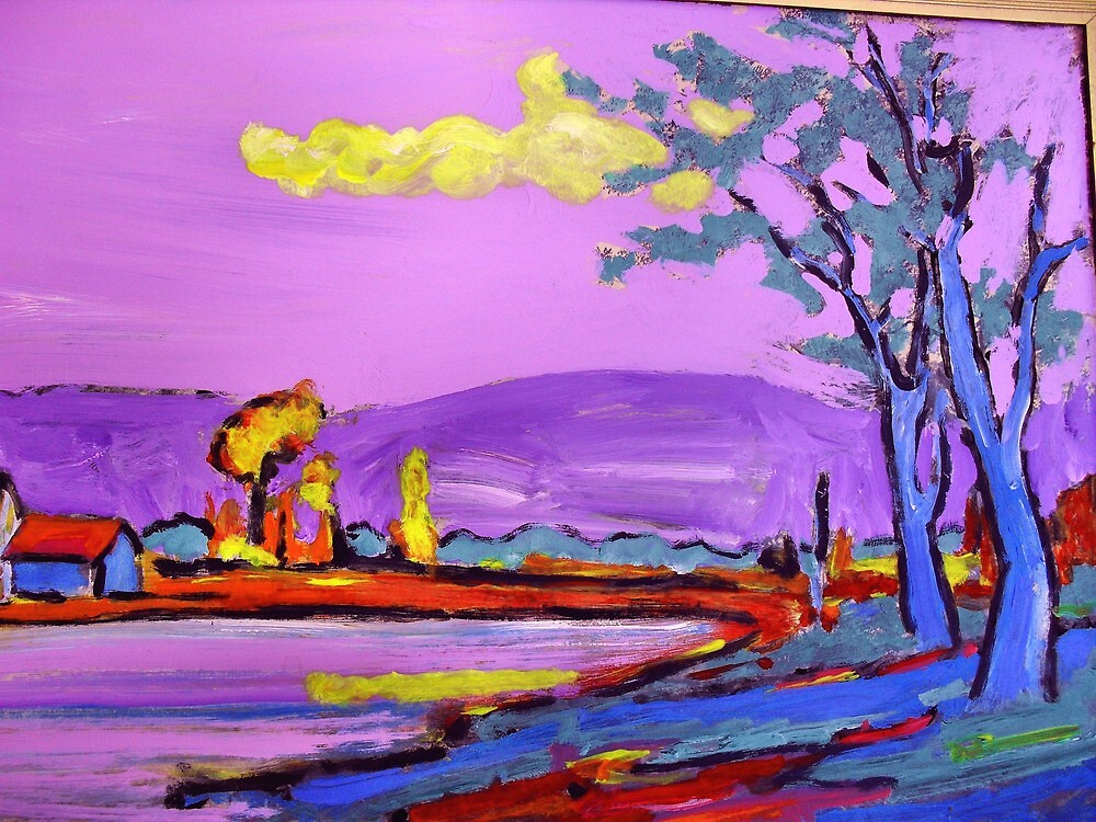 "Fauve Landscape 2." by Richard Tuvey | Redbubble