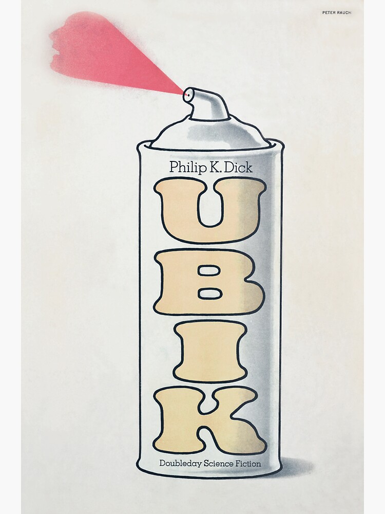 "Ubik" Sticker for Sale by artbibliophile | Redbubble