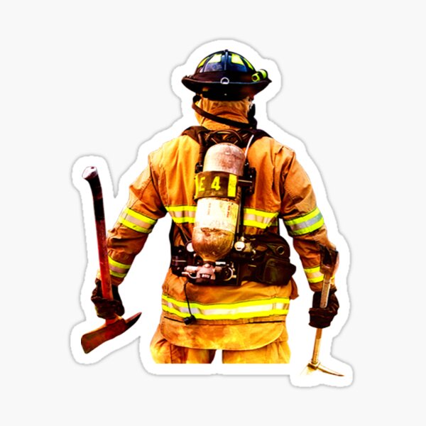 "Firefighter" Sticker by Pam069 | Redbubble