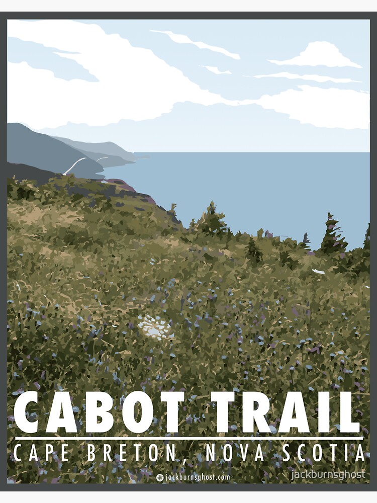 "Cabot Trail Cape Breton Nova Scotia" Sticker by jackburnsghost | Redbubble