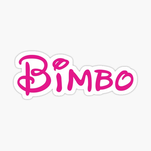 "Pink on Pink Bimbo" Sticker by BimboDoll | Redbubble