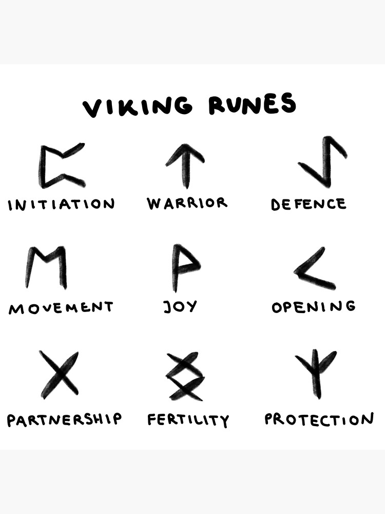 "Viking runes" Canvas Print by RosieCheecks | Redbubble