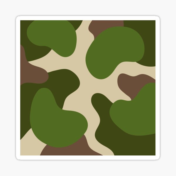 "Camouflage Pattern (Camo)" Sticker for Sale by designminds | Redbubble