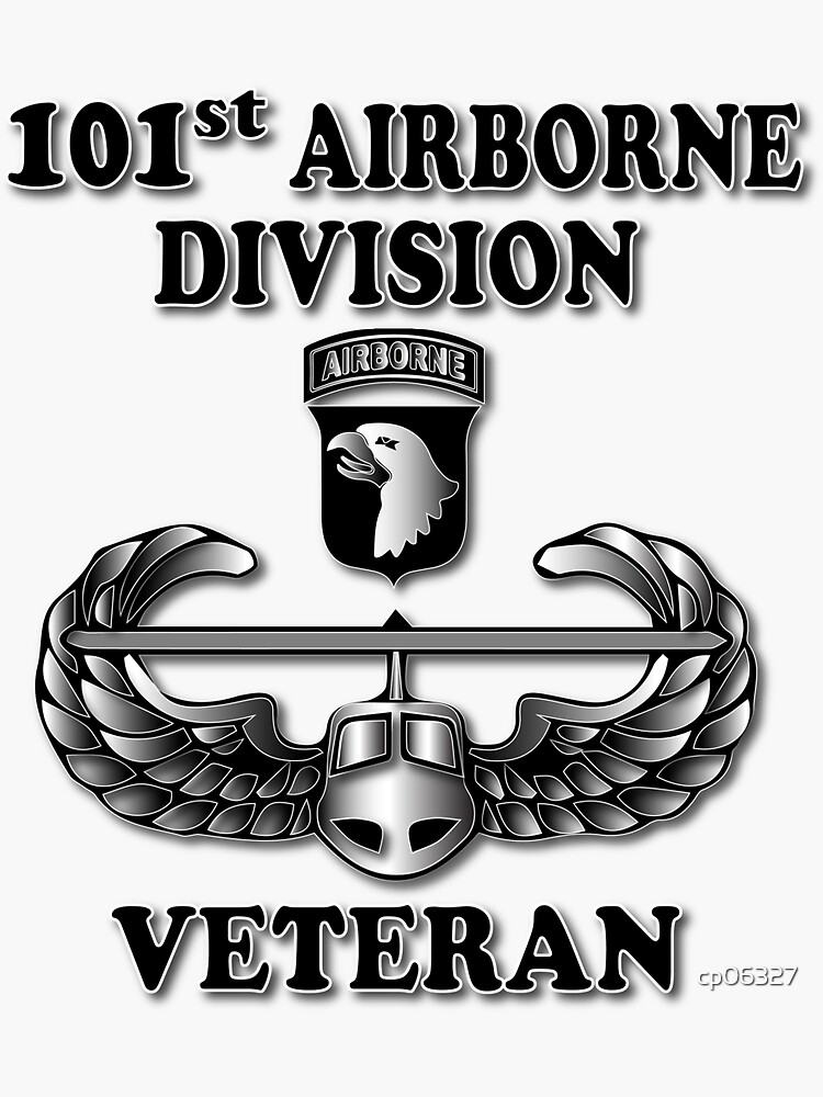 "101st Airborne Division Veteran" Sticker for Sale by cp06327 | Redbubble