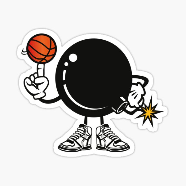 "Basketball team bomb explosion" Sticker for Sale by emphatic | Redbubble