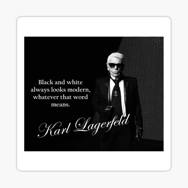Sticker: Karl Lagerfeld | Redbubble
