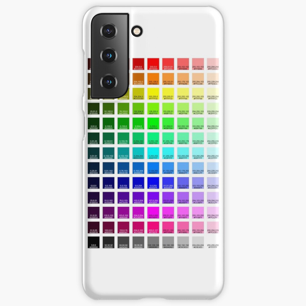"Redbubble RGB to CMYK Color Swatches" Samsung Galaxy Phone Case by ...