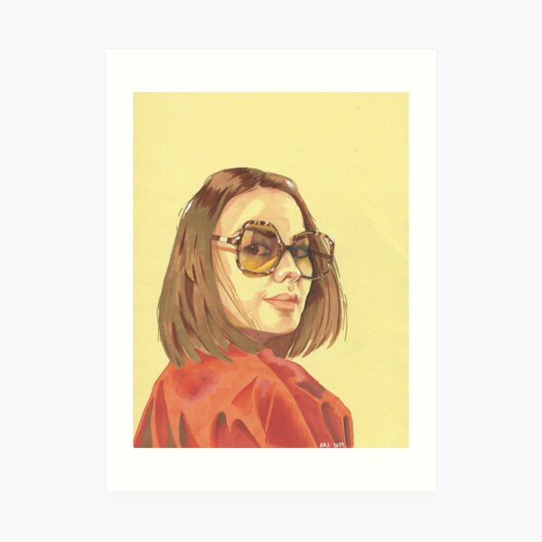 "Mitski in Red" Art Print by annelisej | Redbubble