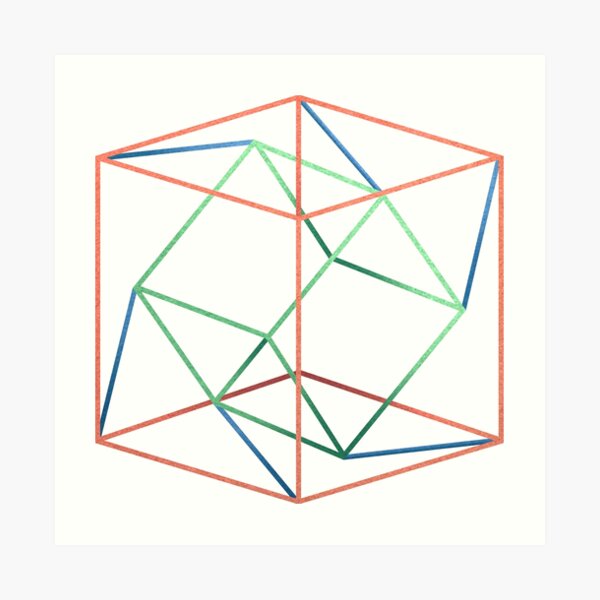 Tesseract Art Prints | Redbubble