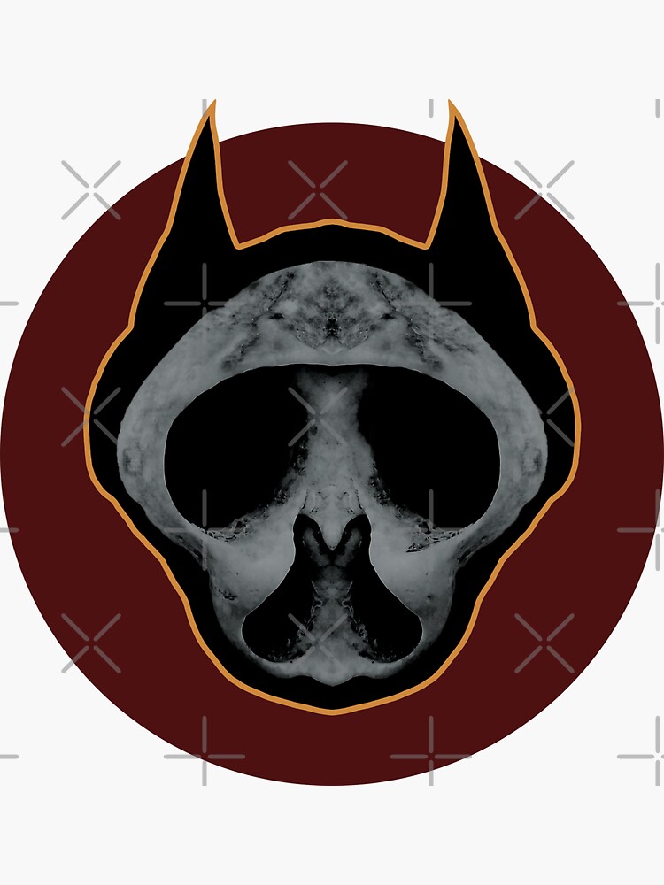 "Hellhound Skull" Sticker by pignpix | Redbubble
