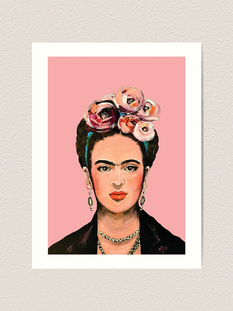 "Pink FRIDA " Art Print for Sale by VIXENDESIGNSART | Redbubble